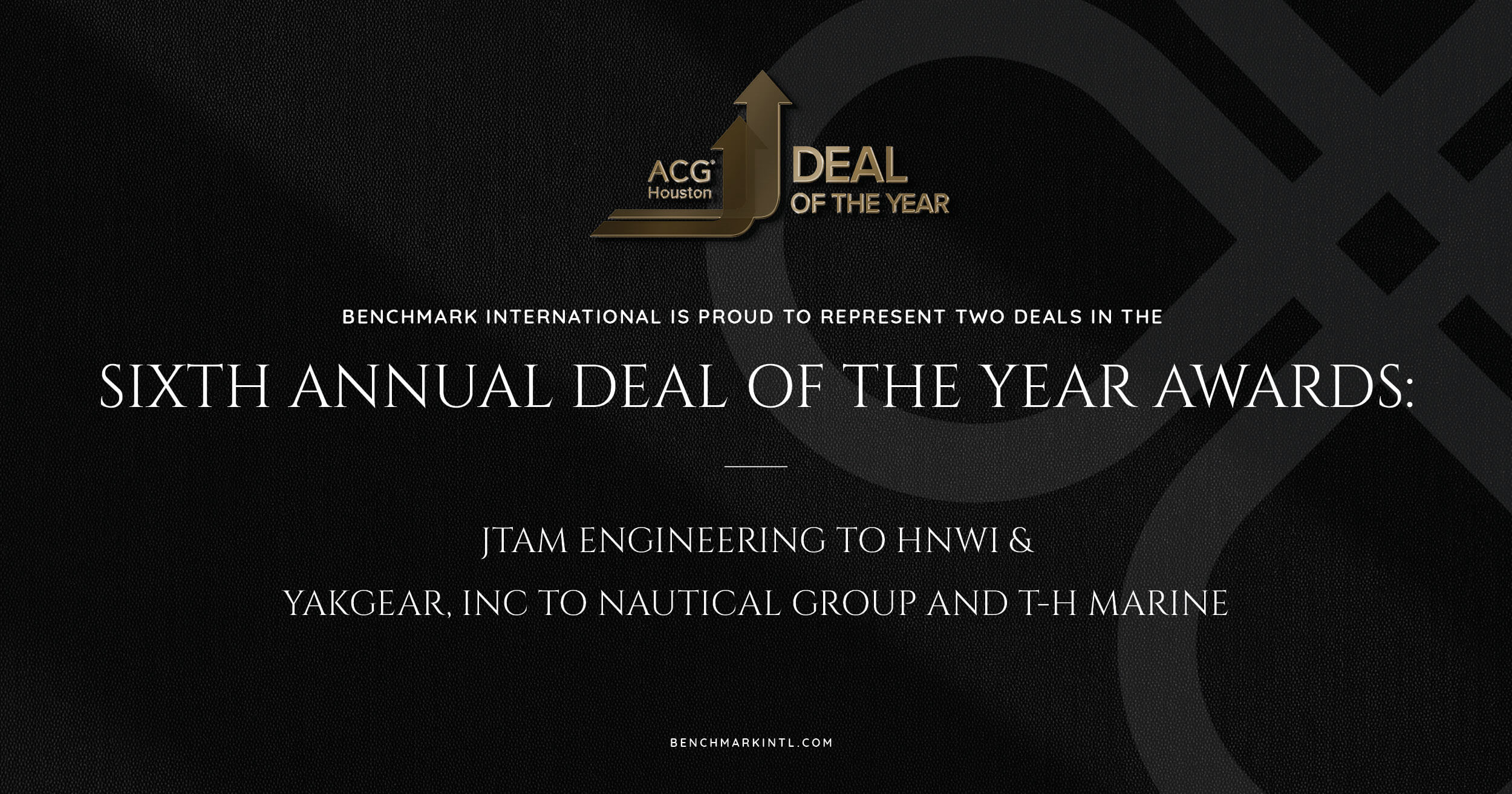 Benchmark International A Finalist For ACG Houston Deals Of The Year