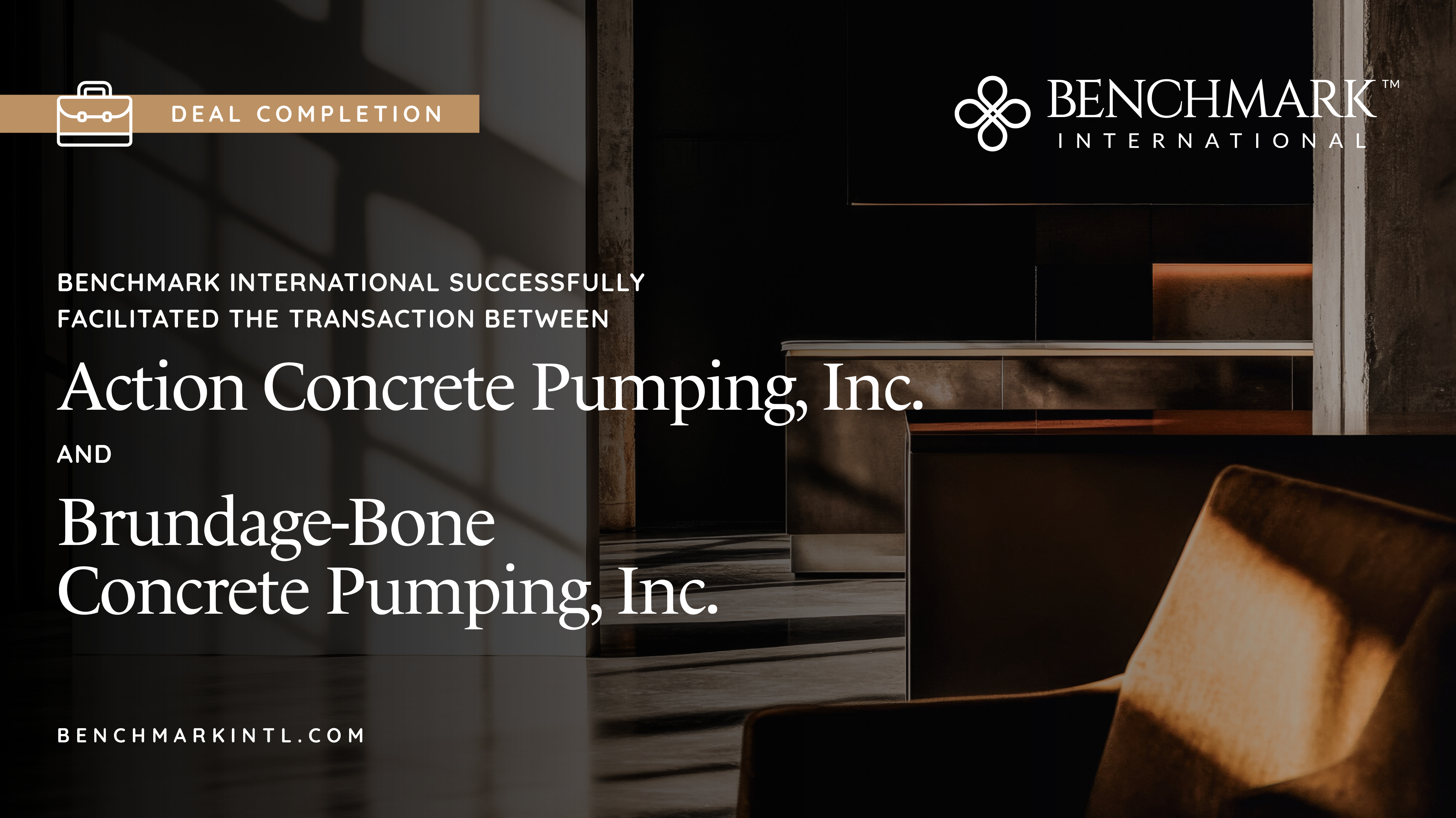 Benchmark International Facilitated The Transaction Between Action ...
