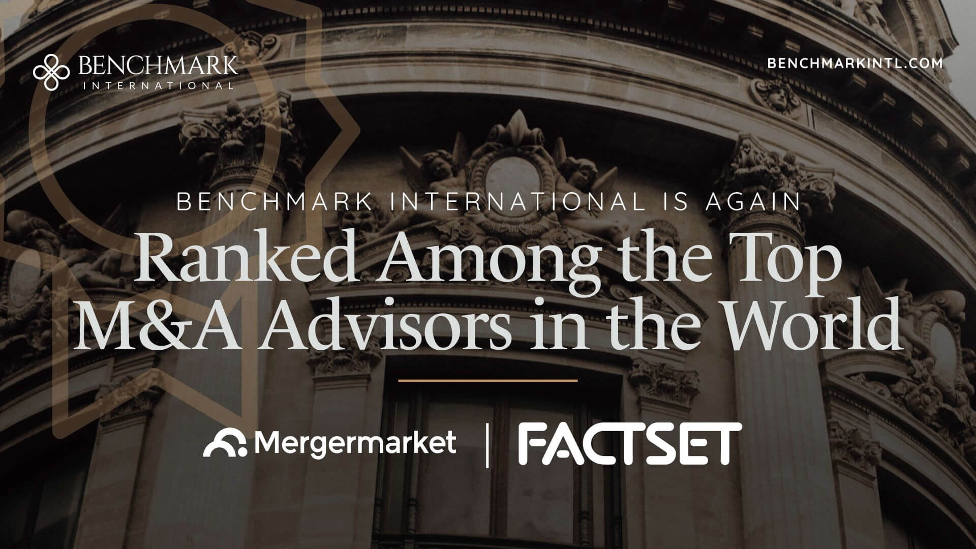 Benchmark International is again ranked among the top M&A advisors in ...