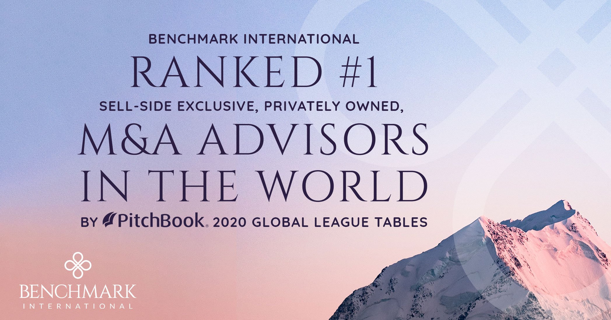 Benchmark International Ranked #1 Sell-Side, privately owned M&A ...
