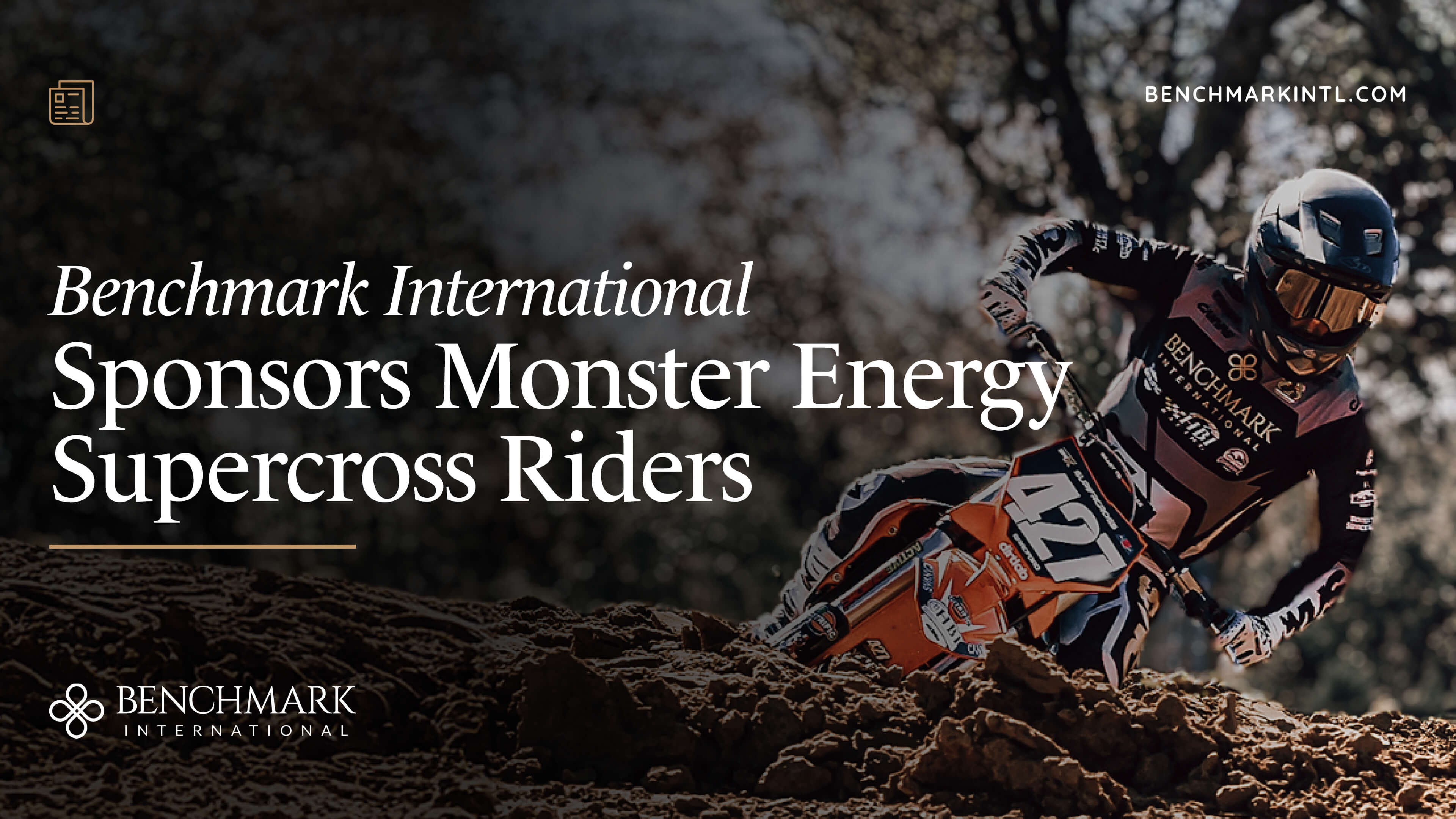 Benchmark International sponsert Monster Energy Supercross-Fahrer