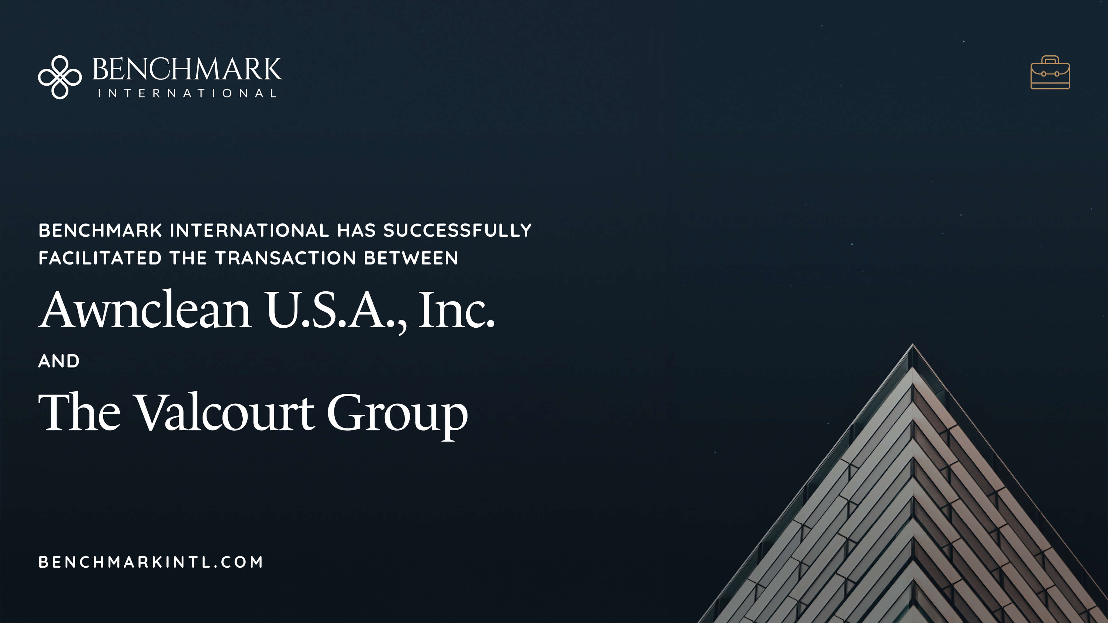 Benchmark International Successfully Facilitated The Transaction ...