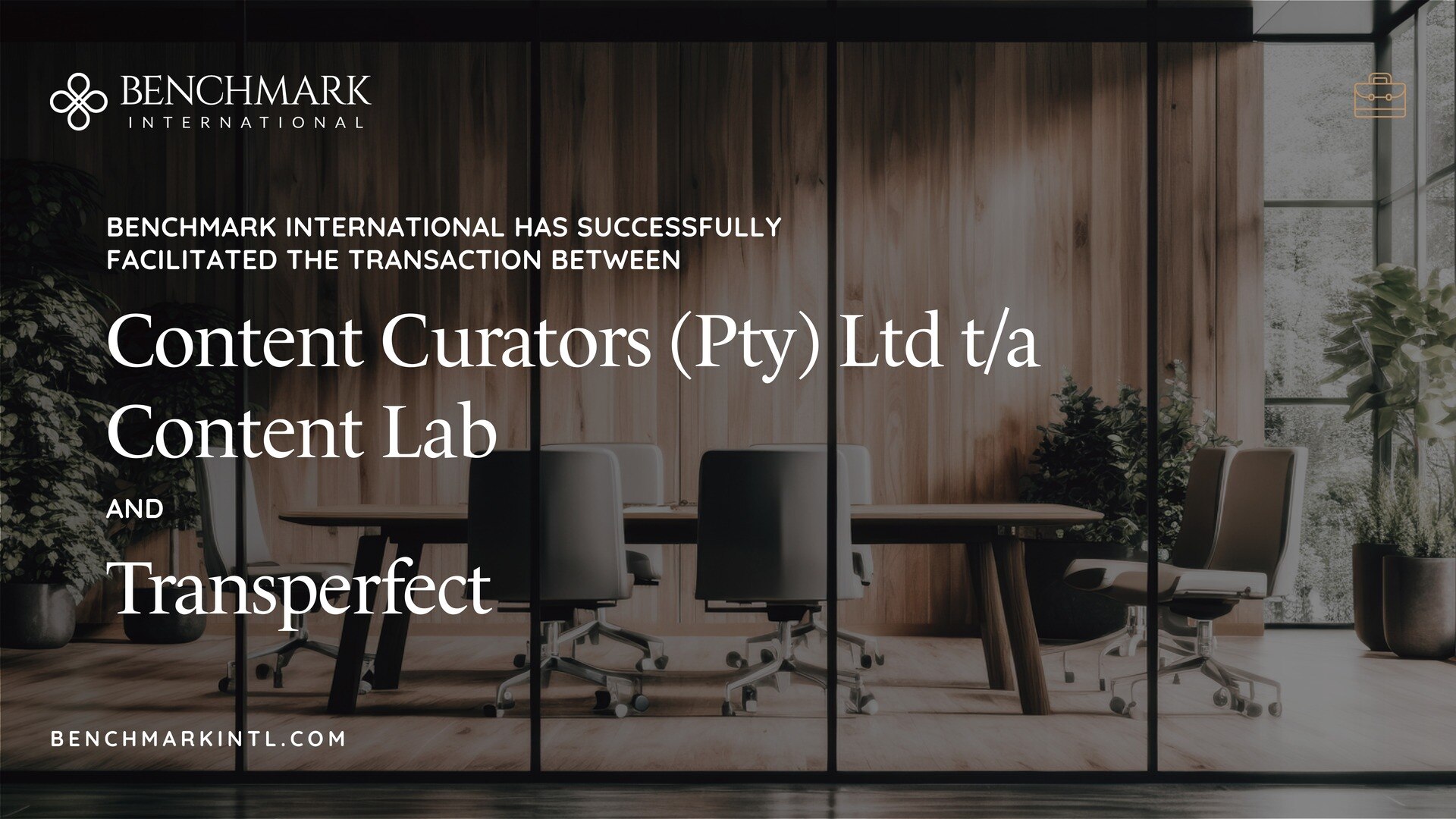 Benchmark International Successfully Facilitated the Transaction ...