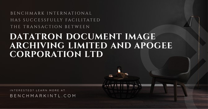 Benchmark International Successfully Facilitated the Transaction Between Datatron Document Image ...