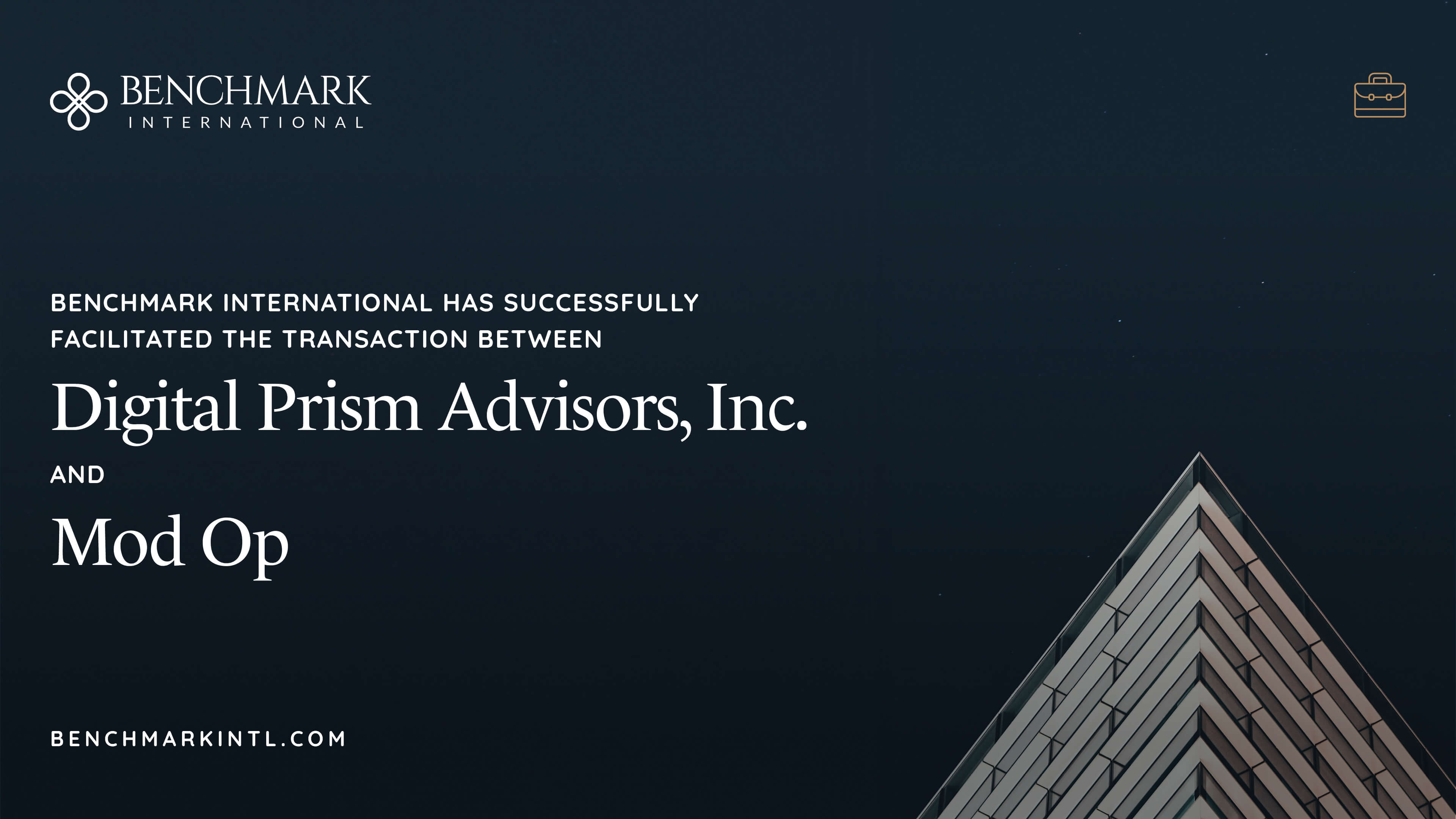 Benchmark International Successfully Facilitated The Transaction ...