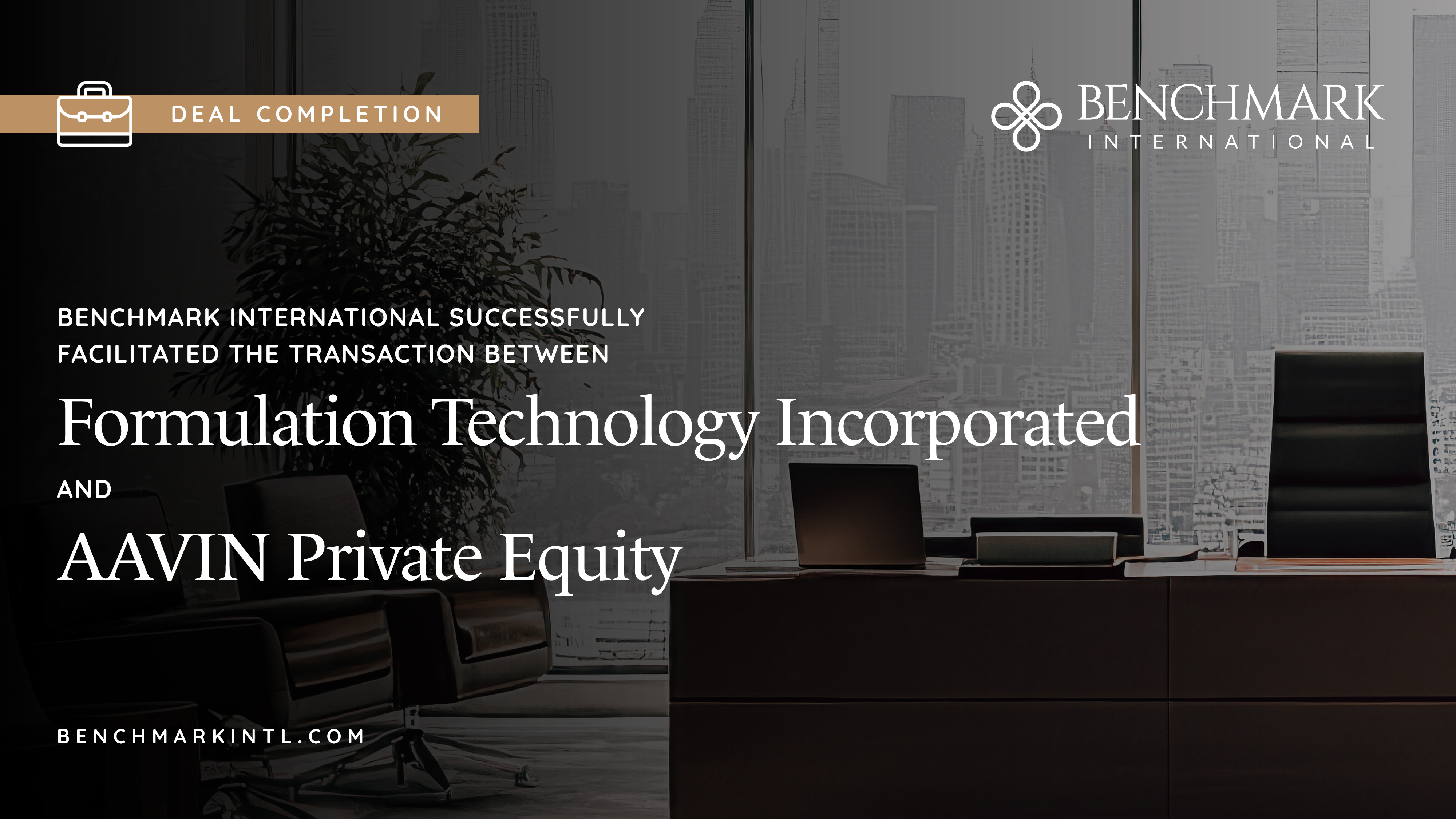 Benchmark International Successfully Facilitated the Transaction ...