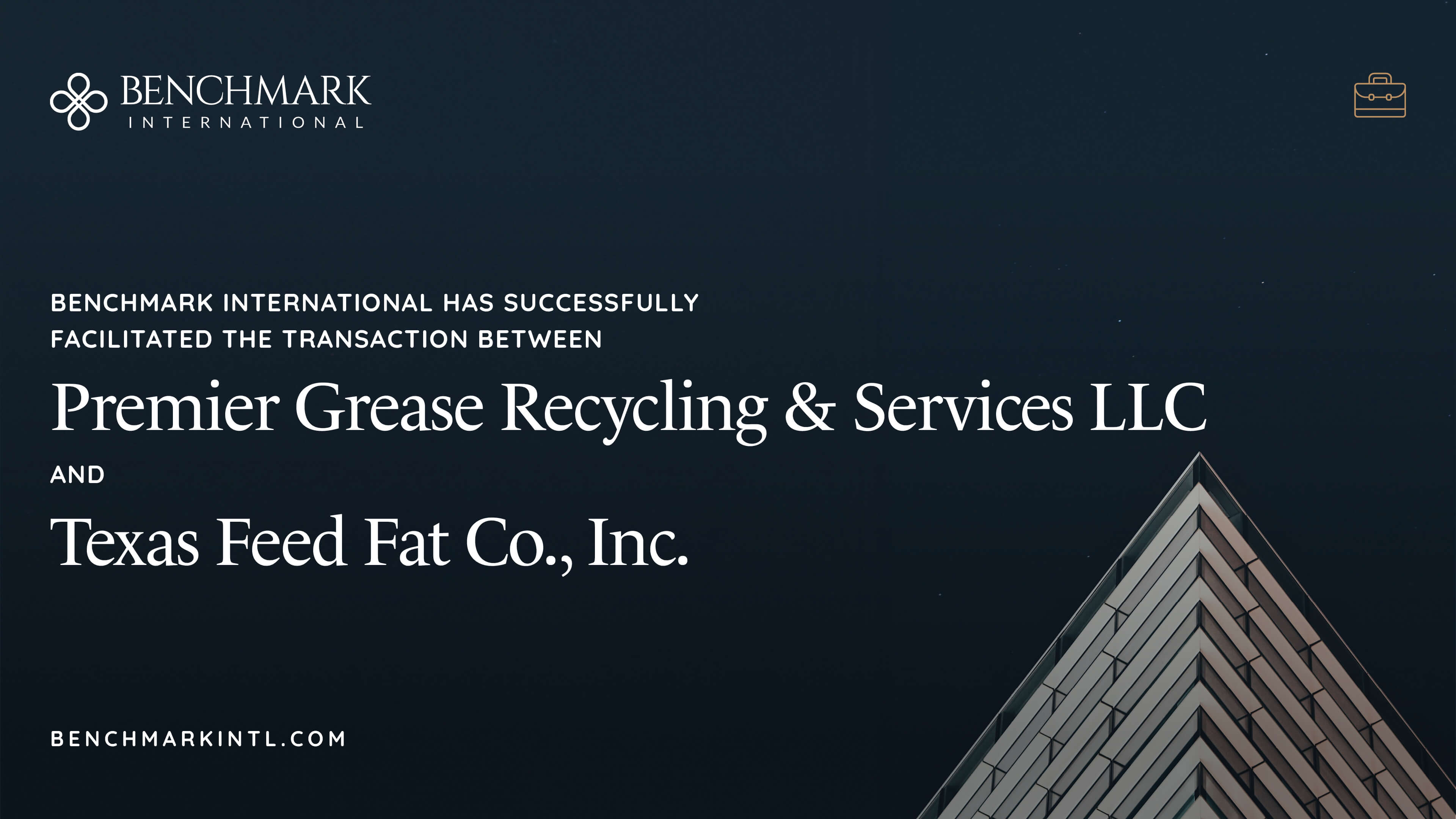 Benchmark International Successfully Facilitated The Transaction ...