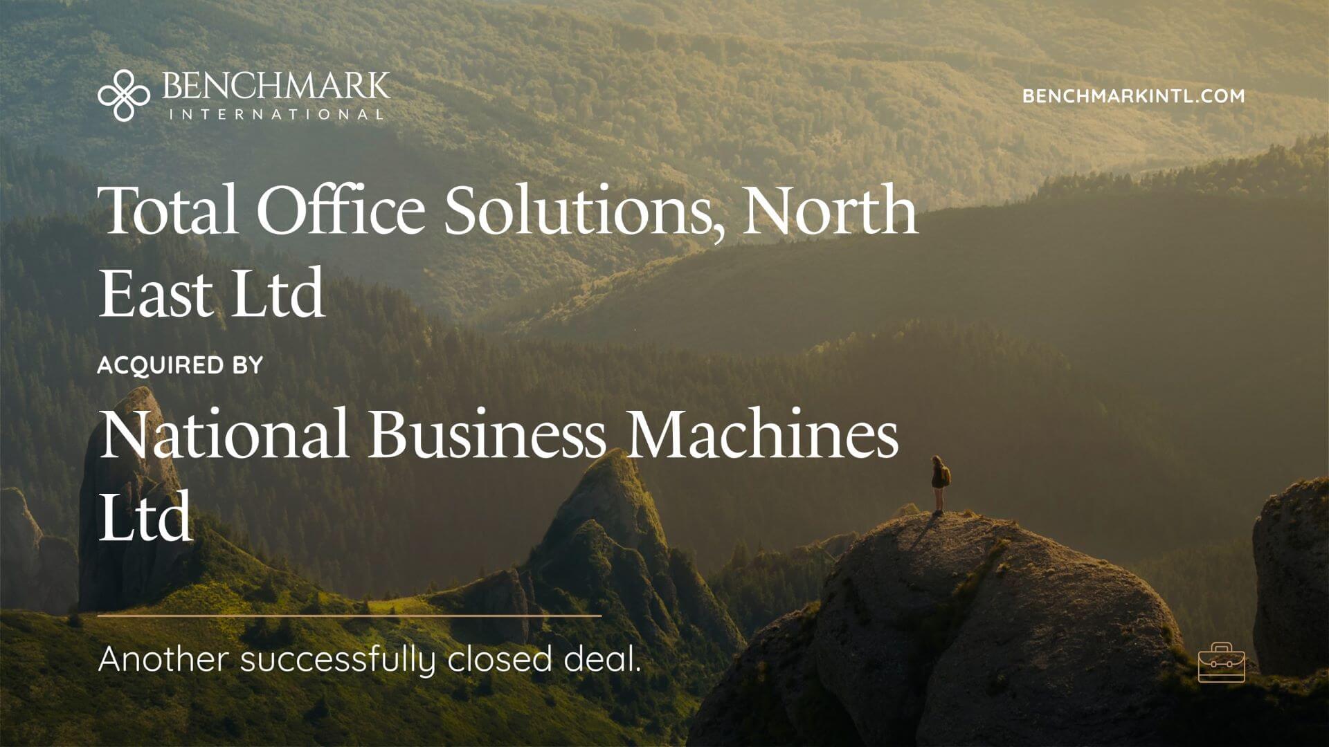 Benchmark International Successfully Facilitated the Transaction ...