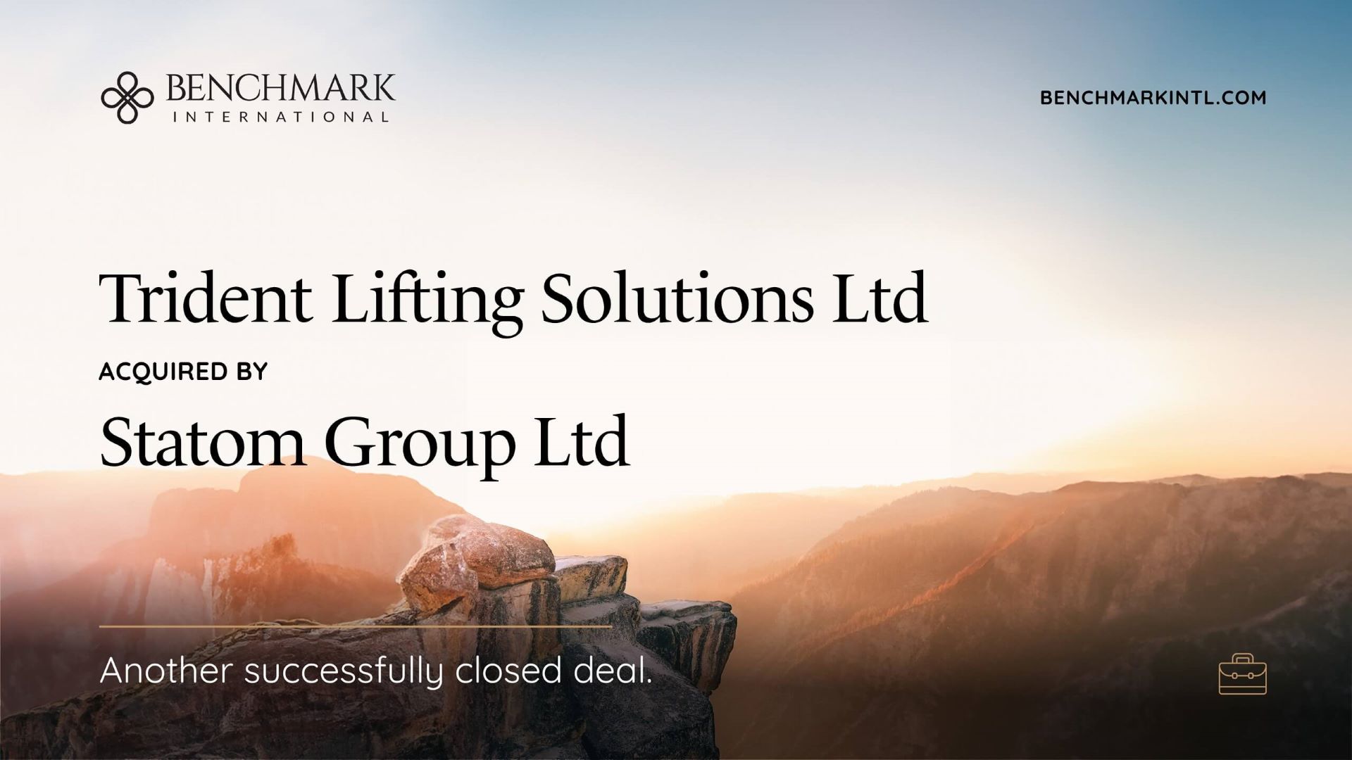 Benchmark International Successfully Facilitated the Transaction ...