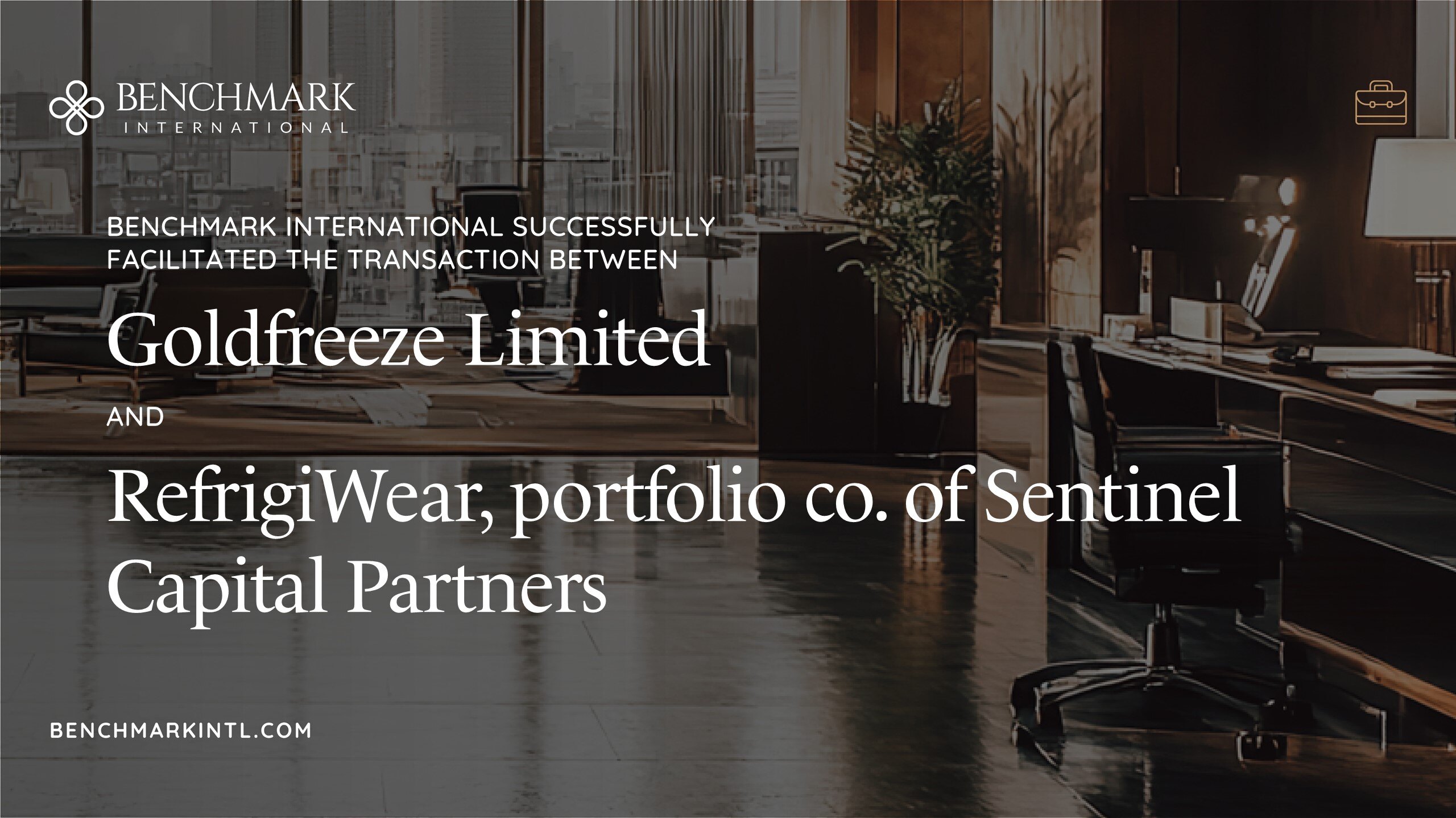 Benchmark International vermittelte erfolgreich die Transaktion ...