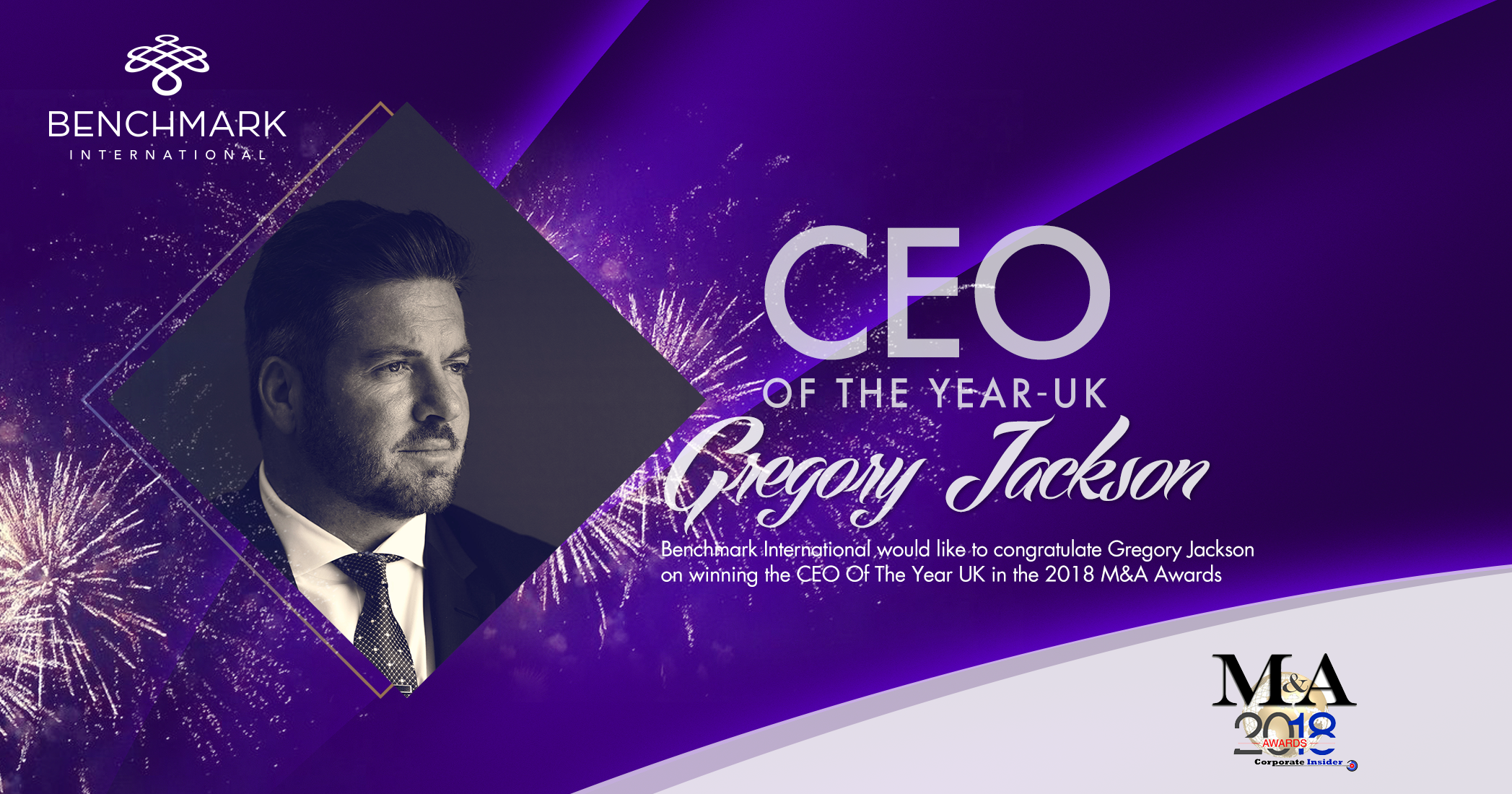 Gregory Jackson Named CEO of the Year by Corporate Insider